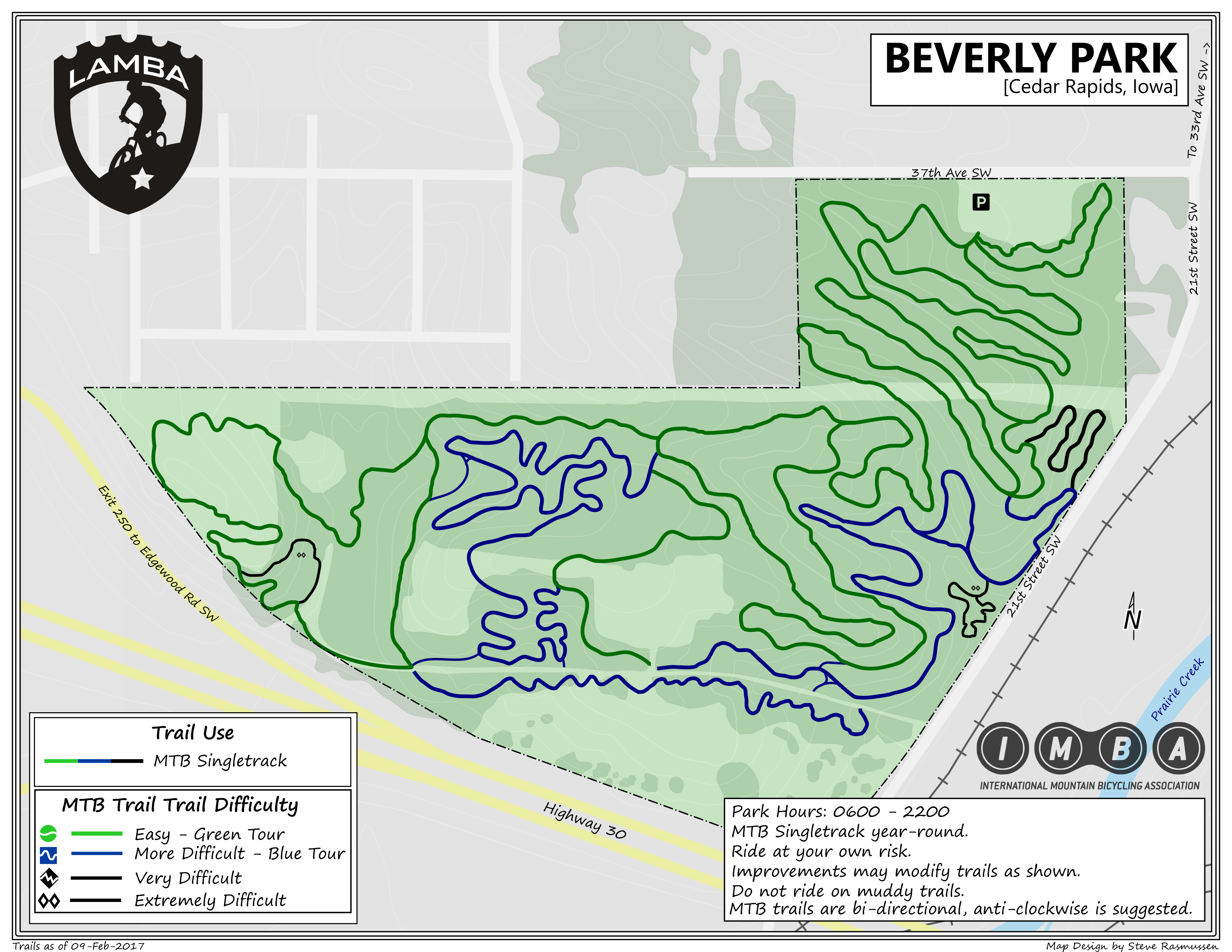 Beverly Park Trail Map- 2017 – Linn Area Mountain Biking Association